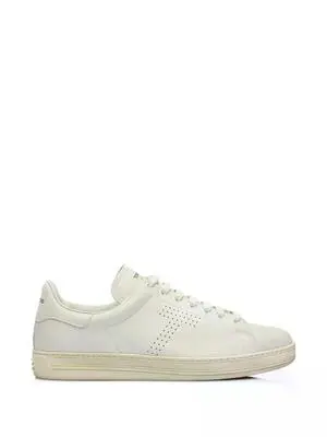 TOM FORD Warwick Grain Leather Sneakers - Neutrals