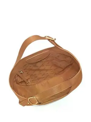 Longchamp Le Foulonné Leather Shoulder Bag - Brown