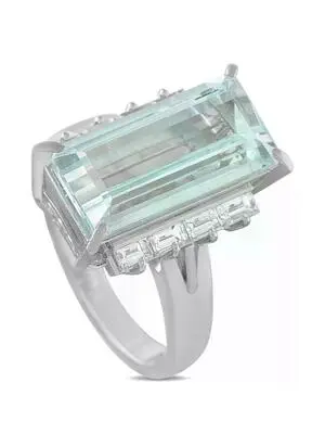 LB EXCLUSIVE Aquamarine And Diamond Ring