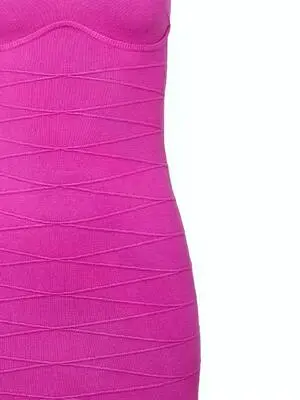FLEUR DU MAL Sweetheart Neck Mini Dress