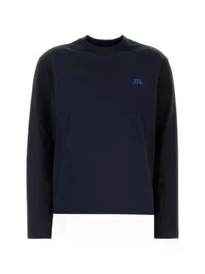 JIL SANDER Logo Embroidered Long Sleeve T-shirt