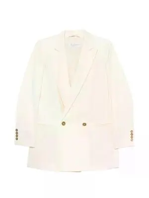 Max Mara Double-breasted Peak-lapel Blazer - Neutrals