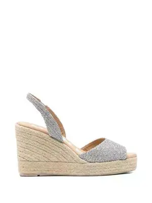 Manebí Glitter Detail Wedge Espadrilles