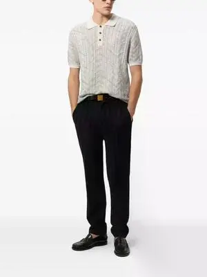 Missoni Openwork-knit Cotton And Viscose Polo Shirt