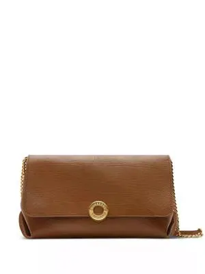 Burberry Leather Chain-strap Clutch - Brown