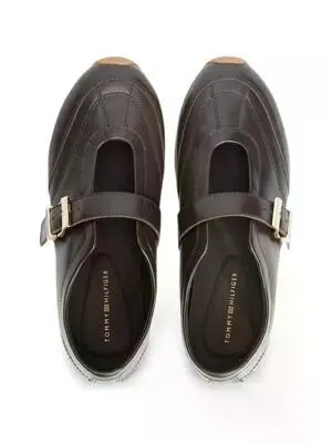 Tommy Hilfiger Buckle-fastening Leather Sneakers