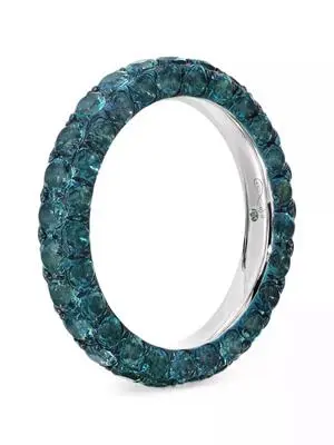 GRAZIELA Three-sided Blue Topaz Ring