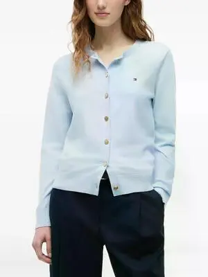 Tommy Hilfiger Logo-embroidered Button-up Cardigan