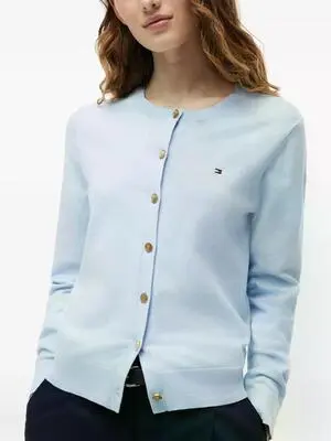 Tommy Hilfiger Logo-embroidered Button-up Cardigan
