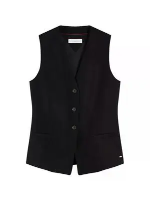 Tommy Hilfiger V-neck Waistcoat - Black