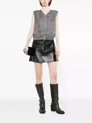 Alexander Wang Zip-up Silk Vest Top