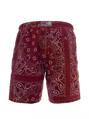 MC2 SAINT BARTH Paisley Print Swim Shorts - Red