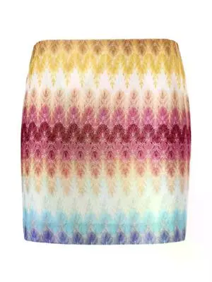 Missoni Zigzag Knit Skirt - Pink