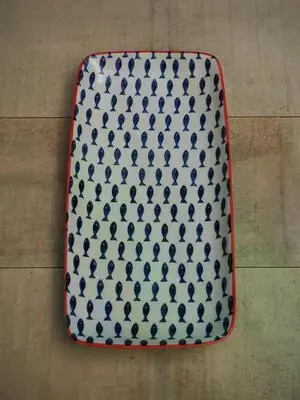 CU I SEEYOU Fish-print Rectangular Trays