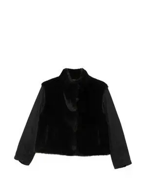 Herno Faux-fur Panelled Jacket - Black