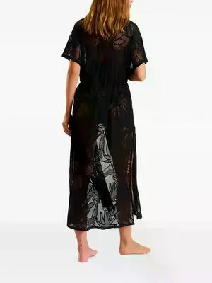 BANANA MOON Elvie Cocobeach Lace-knit Kimono