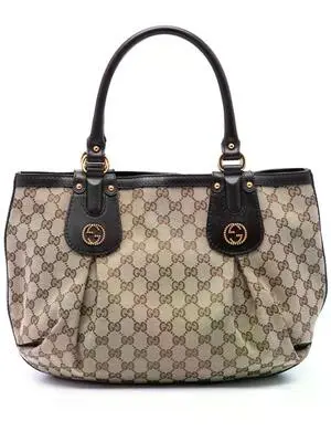 Gucci Gg Canvas Scarlett Tote Bag - Neutrals