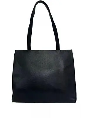 FERRAGAMO Lizard Embossed Leather Vara Tote Bag