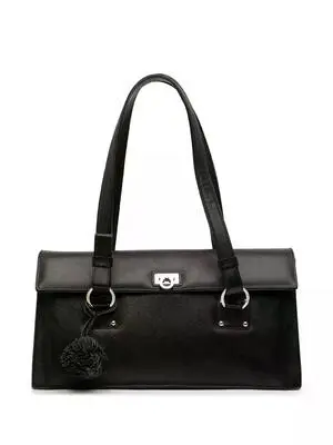 FERRAGAMO Gancini Shoulder Bag - Black