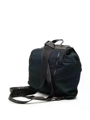 Bottega Veneta Canvas And Nappa Intrecciato Flap Backpack