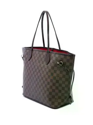LOUIS VUITTON Damier Ebene Neverfull Mm Tote Bag