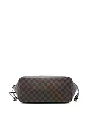 LOUIS VUITTON Damier Ebene Neverfull Mm Tote Bag