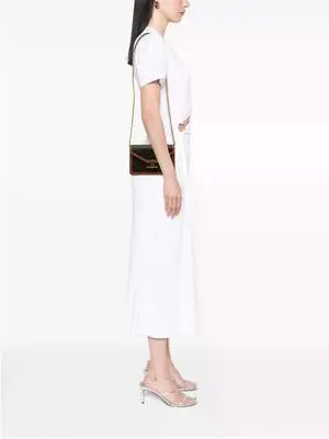 Celine Triomphe Coated Canvas Margo Wallet On Chain Crossbody Bag
