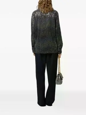 Missoni Sequin Embellished Zigzag Shirt - Black