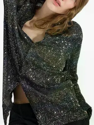 Missoni Sequin Embellished Zigzag Shirt - Black