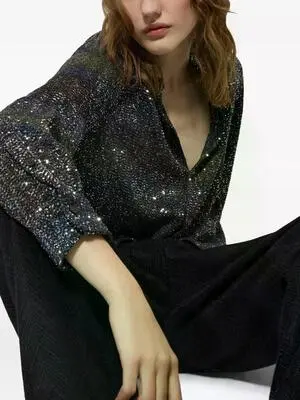 Missoni Sequin Embellished Zigzag Shirt