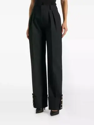 Manière De Voir Darlene Tailored Twin-pleat Trousers - Black