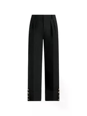 Manière De Voir Darlene Tailored Twin-pleat Trousers - Black