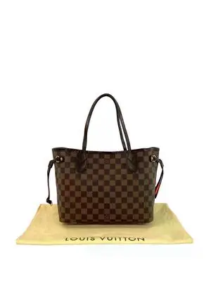 LOUIS VUITTON Damier Ebene Neverfull Pm Tote Bag - Brown