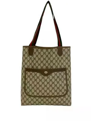 Gucci Gg Supreme Web Tote Bag