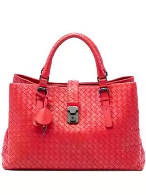 Bottega Veneta Medium Roma Tote Bag - Red