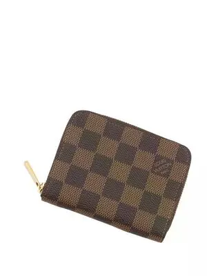 LOUIS VUITTON 2000-2026 Damier Ebene Zippy Coin Pouch - Brown
