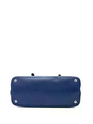 Prada Saffiano Leather Tote - Blue