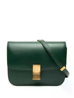 Celine Medium Calfskin Classic Box Crossbody Bag - Green