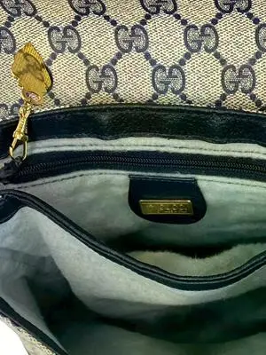 Gucci Gg Supreme Interlocking G Crossbody Bag