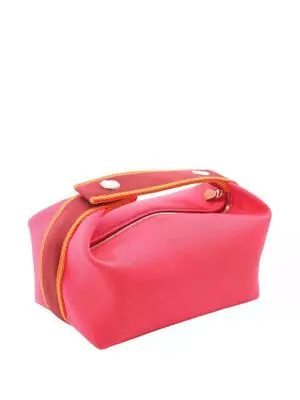 Hermès Small Canvas Bride À Brac Case Vanity Bag - Pink