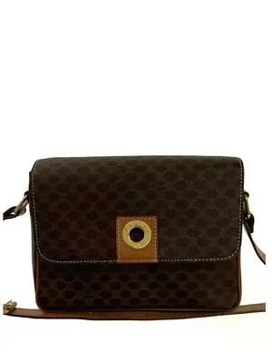 Celine Macadam Coated Canvas Crossbody Bag - Brown