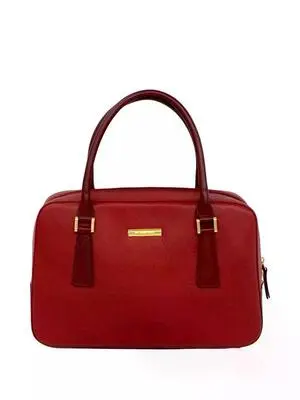 Burberry Leather Handbag - Red