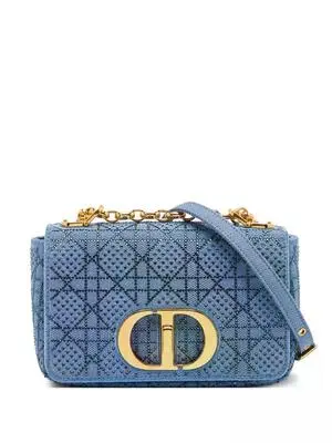 Dior Metallic Lurex Caro Cannage Shoulder Bag