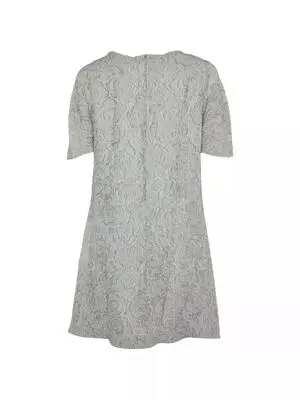 Moschino Floral Jacquard Bow-detail Shift Dress