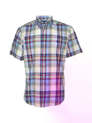 Polo Ralph Lauren Cotton Checkered Half-sleeve Shirt - Blue