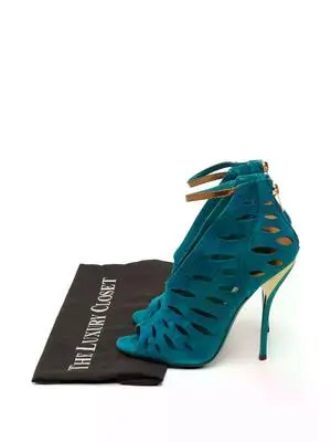 JIMMY CHOO Tamber Cut-out High-heeled Ankle Sandals