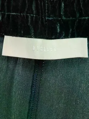 DION LEE Velvet Side-stripe Trousers