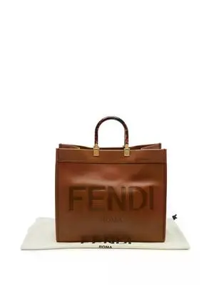 Fendi Sunshine Leather Tote Bag