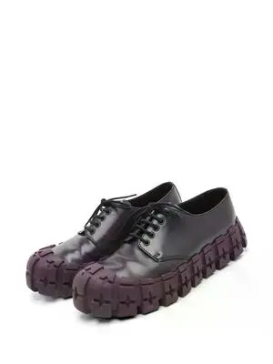 Prada Brushed Leather Derby Shoes