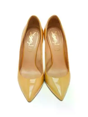 Saint Laurent Pointed-toe Patent-leather Pumps